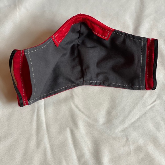 Accessories | Red Fabric Reusable Mask W Filter Pocket Nose | Poshmark